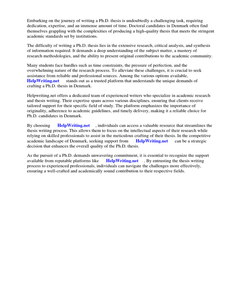 Phd Thesis Denmark Pdf Thesis Doctor Of Philosophy
