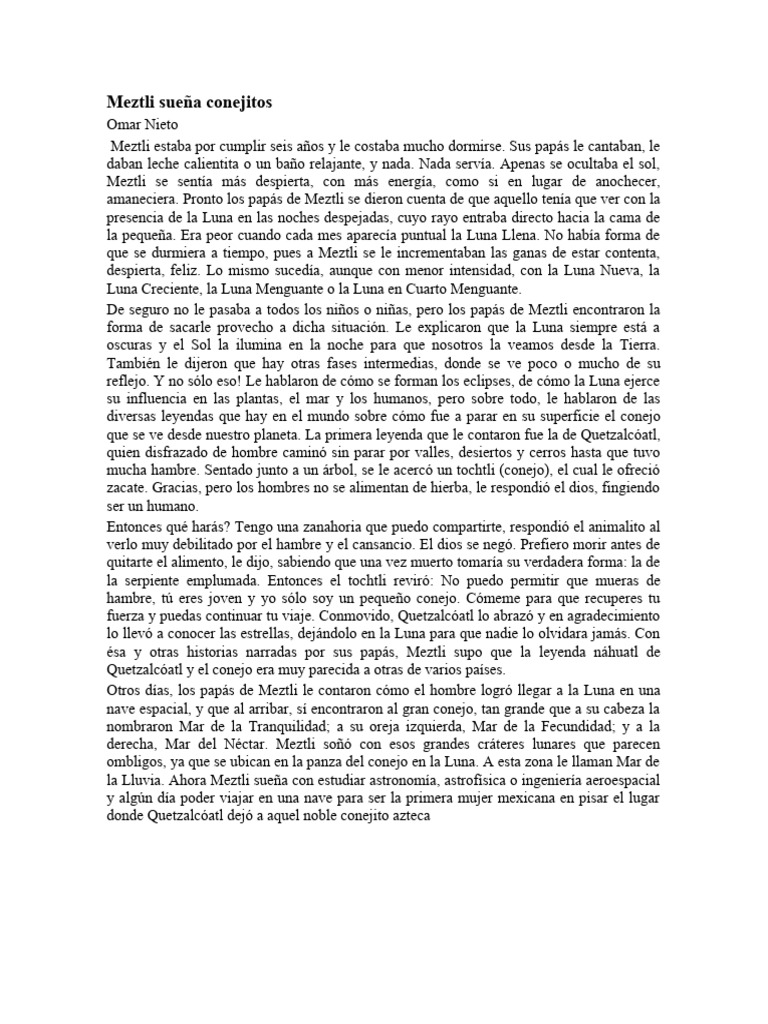 Meztli | Descargar gratis PDF | Luna