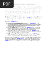 Thesis Writing Chapter 4 and 5 | PDF | Thesis | Methodology