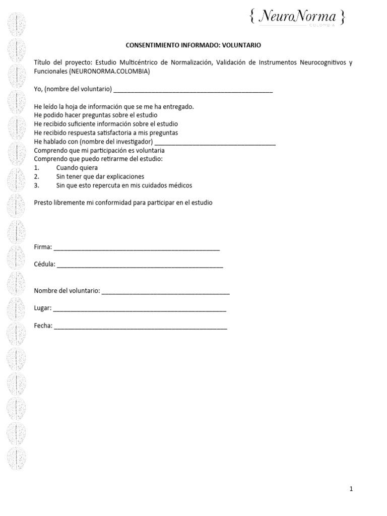 Protocolos Bateria Neuronorma Colombia Con Formato 4 Nov | PDF | Demencia | Hipertensión
