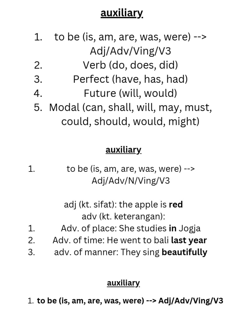 Auxiliary | PDF