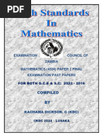 Ecz Standardized Grading System For Grade 7, 9, 12 and Gce Examinations ...