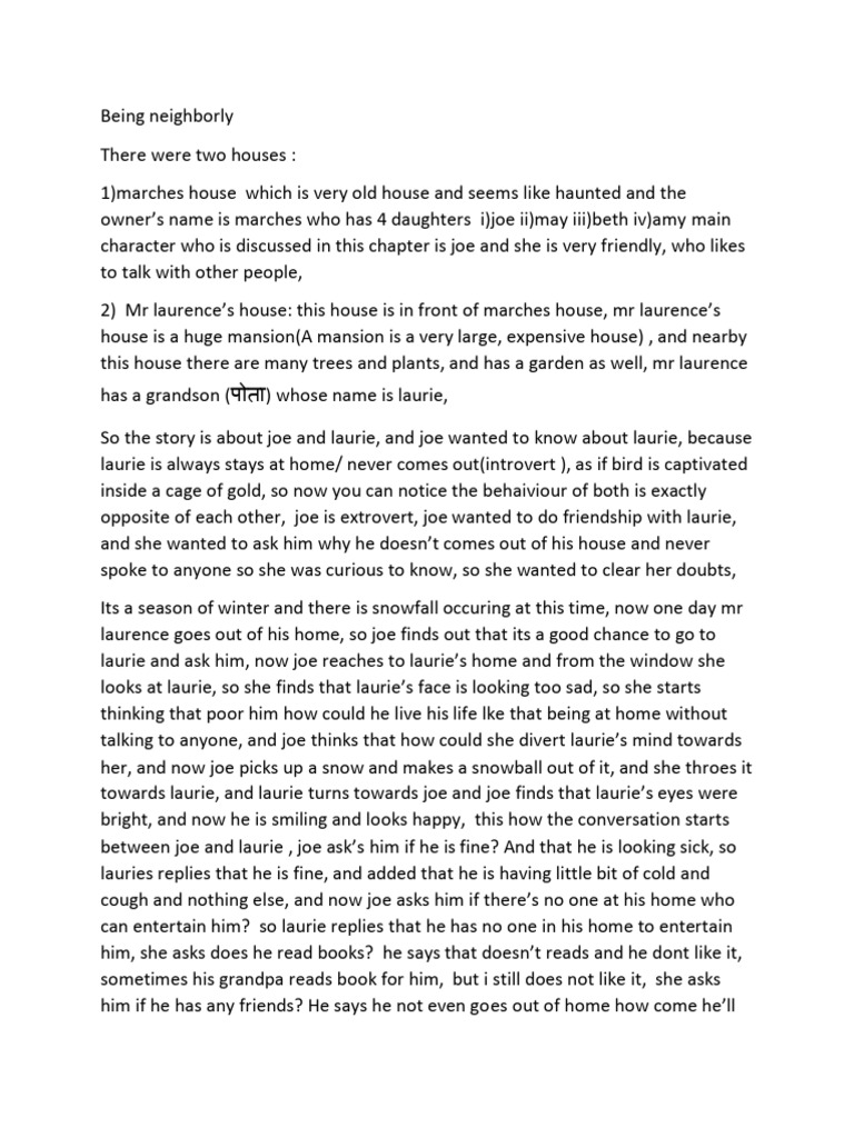 Being Neighbourly | PDF