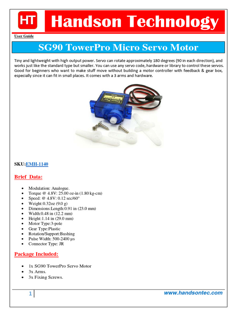 SG90 Servo | PDF