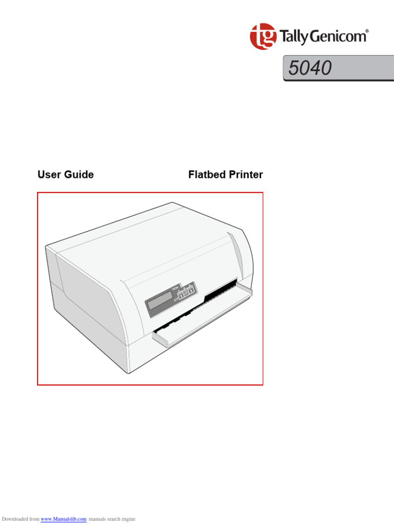 Tally 5040 User Manual | PDF