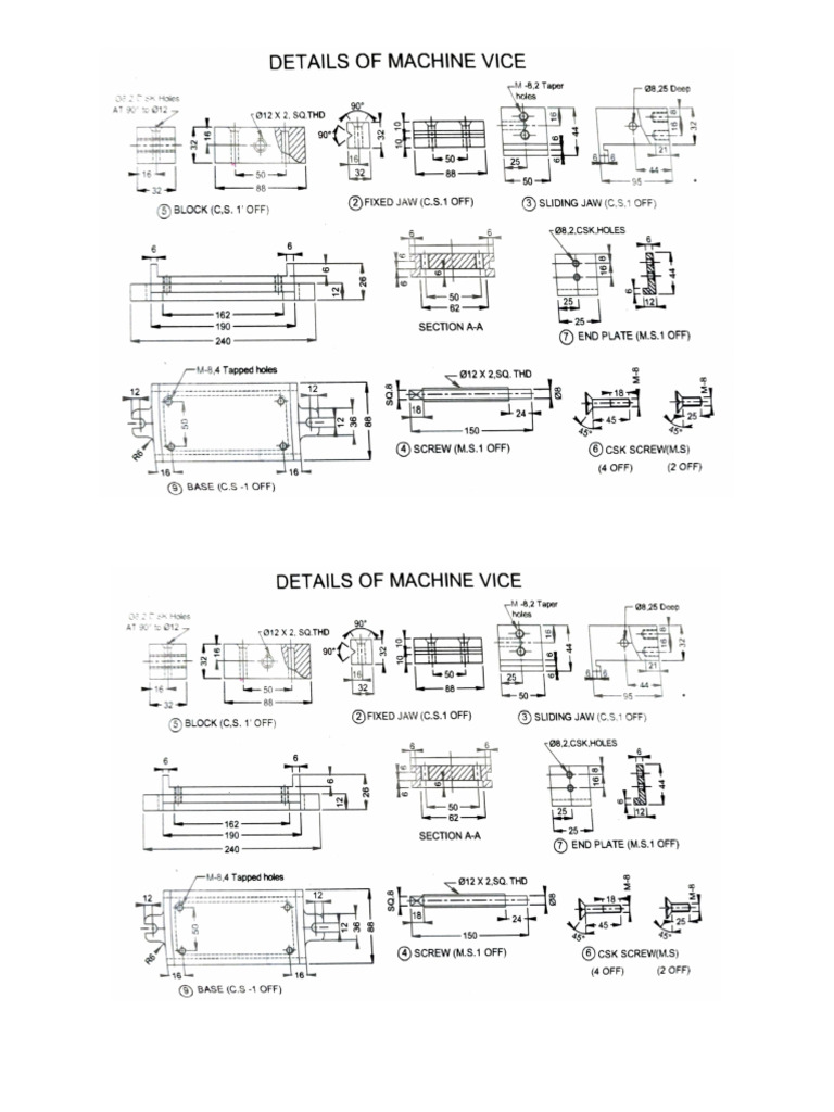 Machine Vice For Printing | PDF