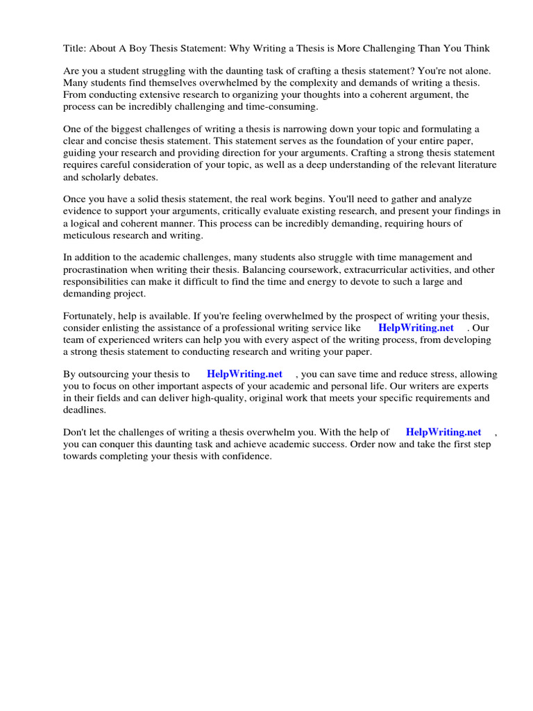 Crafting a Strong Thesis Statement | PDF | Essays | Thesis