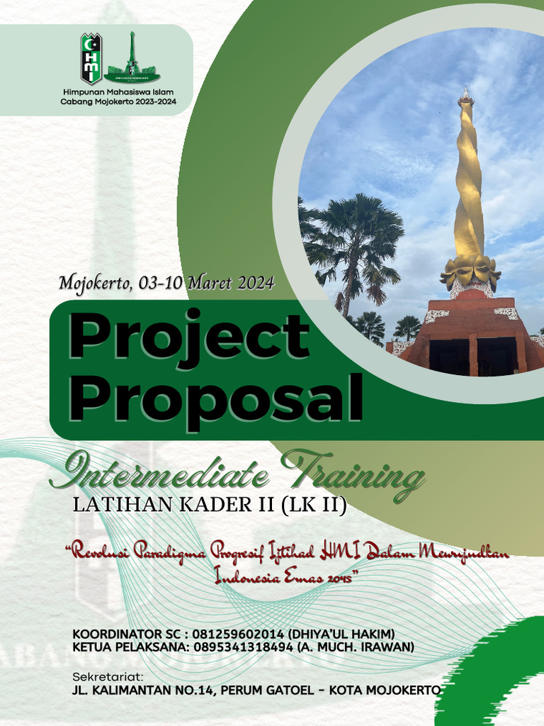 Proposal LK2 Tingkat Nasional HMI Cabang Mojokerto 2024 | PDF