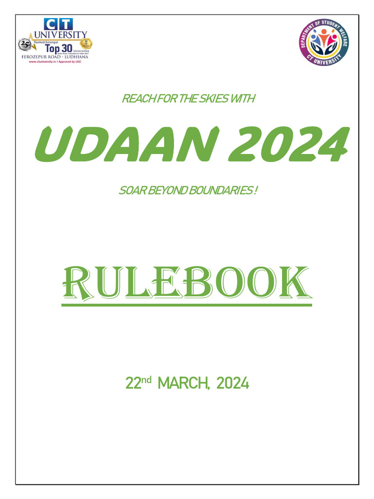 Udaan Rule Book | PDF | Essays | Word