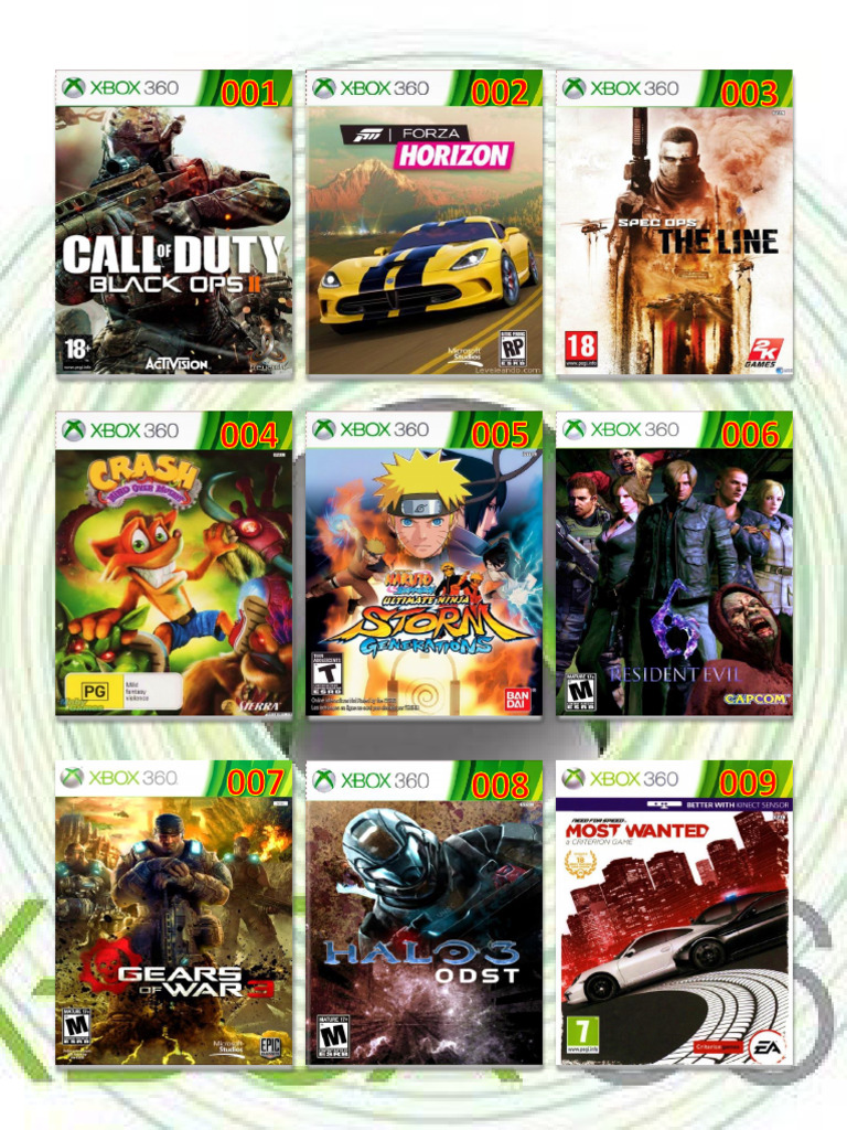 Catálogo Xbox 360 PDF | PDF