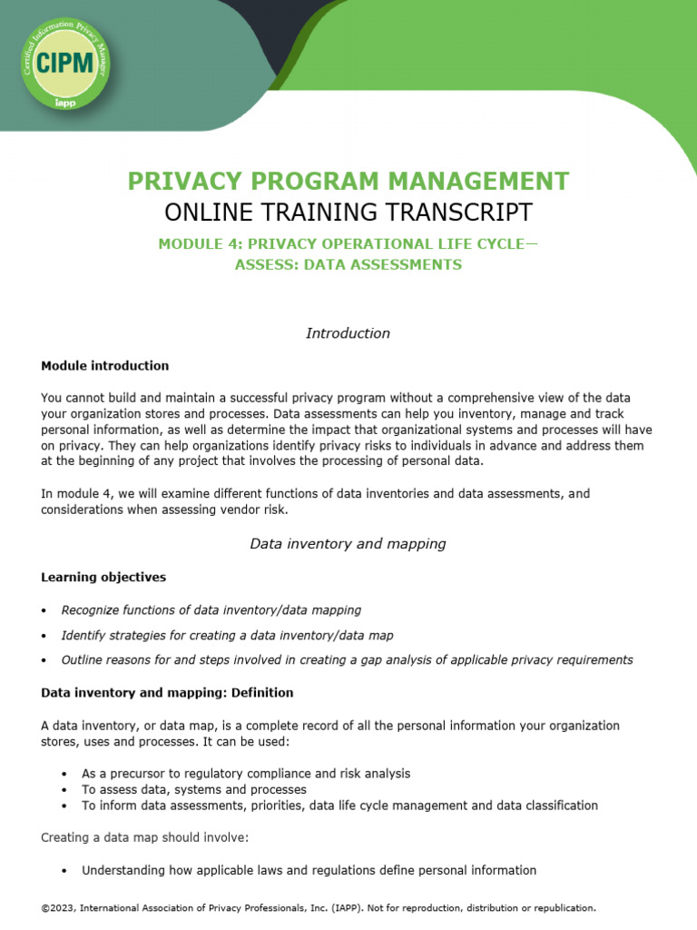 Privacy Program Management Guide | PDF | Privacy | Information Security