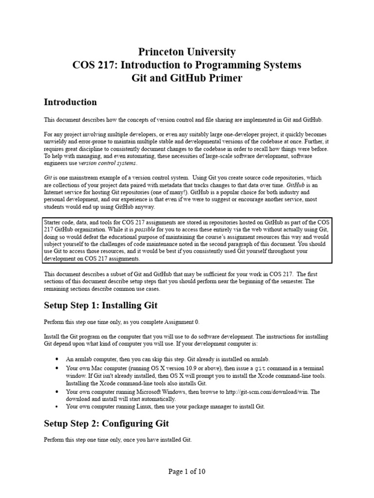 Git Git Hub Primer | PDF | Version Control | Command Line Interface Git Git Hub Primer | PDF | Version Control | Command Line Interface