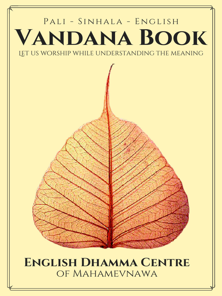 Vandana Book: Pali-Sinhala Worship Guide | PDF | Buddhist Practices ...