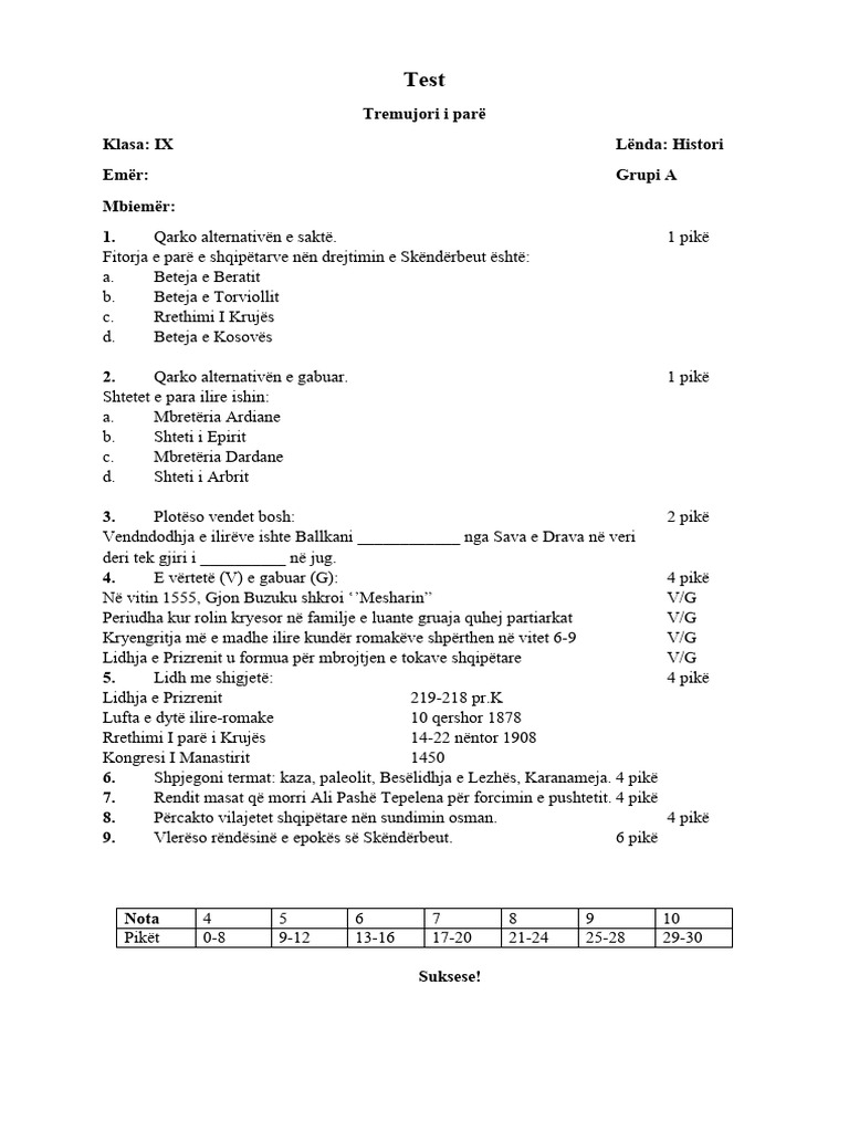 Test Histori 9 | PDF