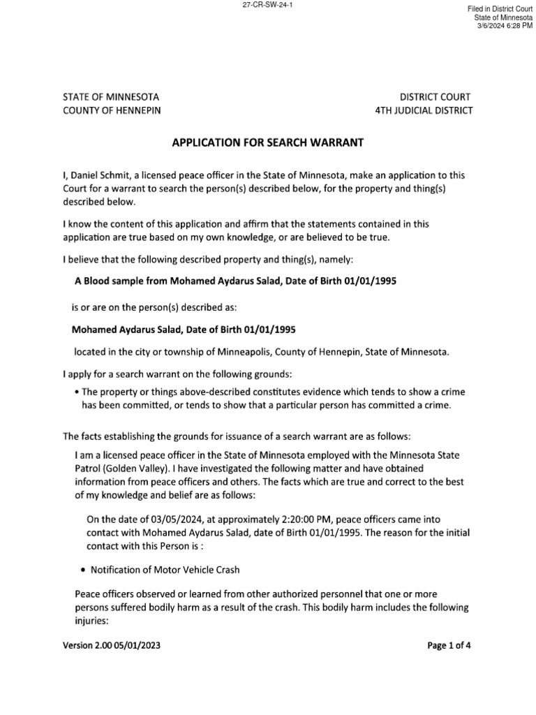 Search Warrant | PDF | Search Warrant | Traffic