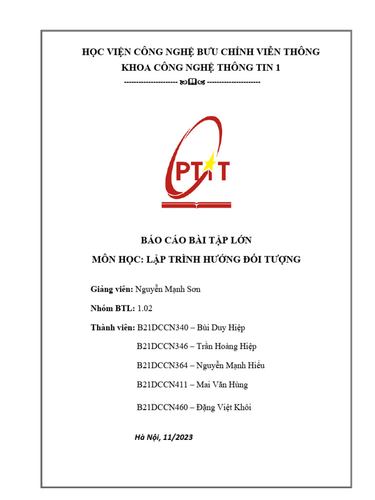 BTL Java N1.02 | PDF