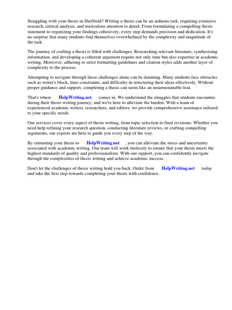 Thesis Sheffield | PDF | Prototype | Thesis