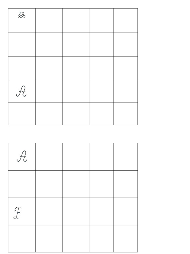 Alfabetul - Litere de Mana | PDF