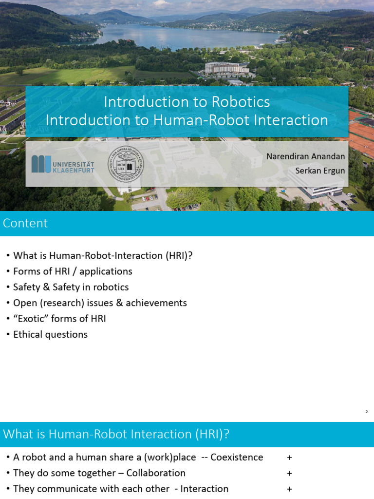 Lec9 IntroToHRI | PDF