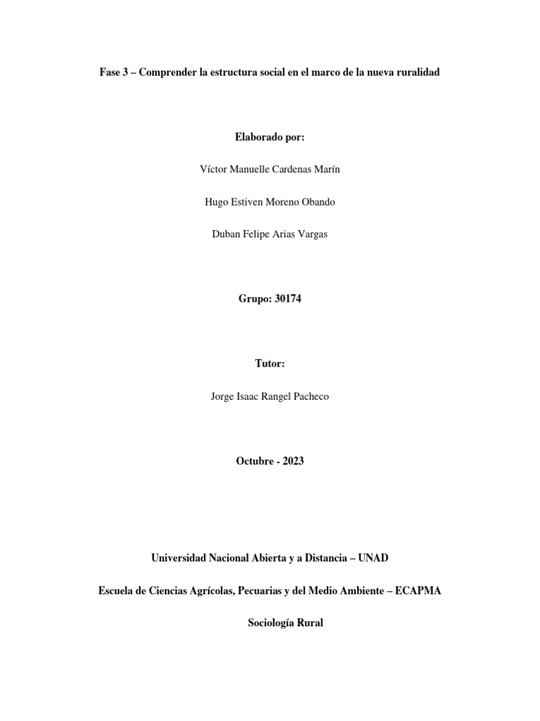 Fase 3 -Grupal | PDF | Conflicto de clase | Sociedad