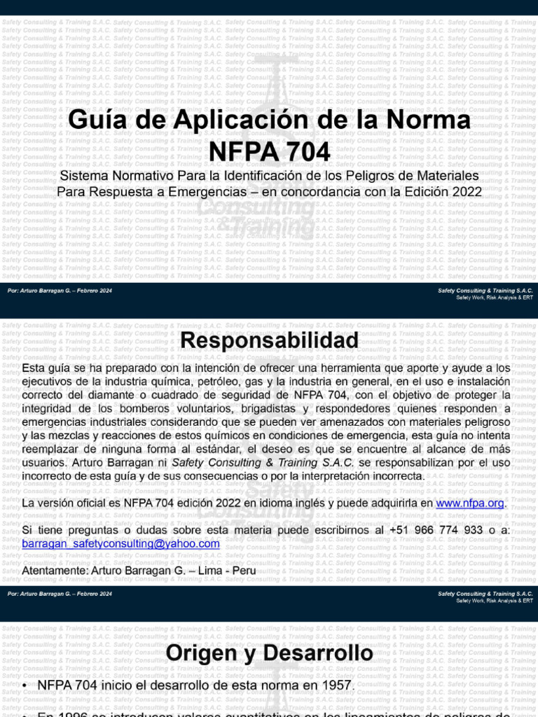 Guia de Aplicaci N de NFPA 704 1709613526 | PDF