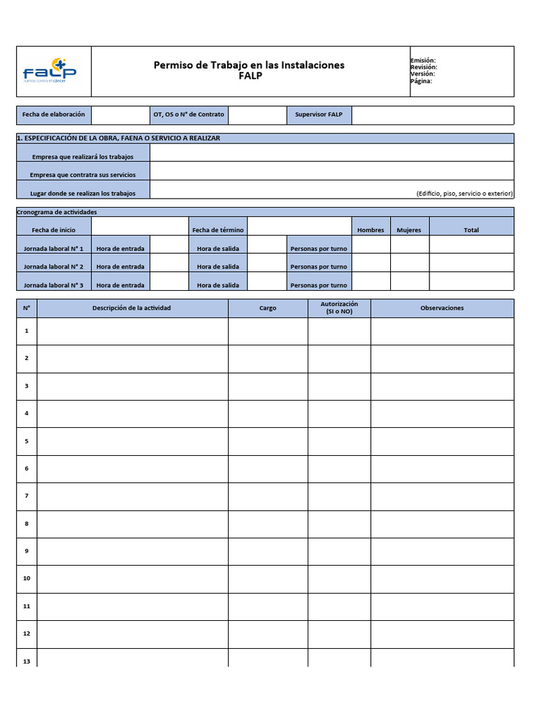Permiso de Trabajo Contratistas | PDF Permiso de Trabajo Contratistas | PDF