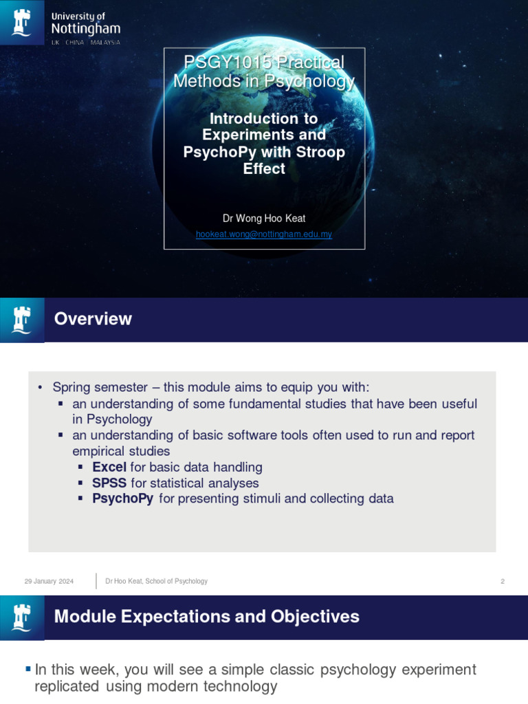 Practical Psychology: Stroop Effect Lab | PDF | Experiment | Psychology