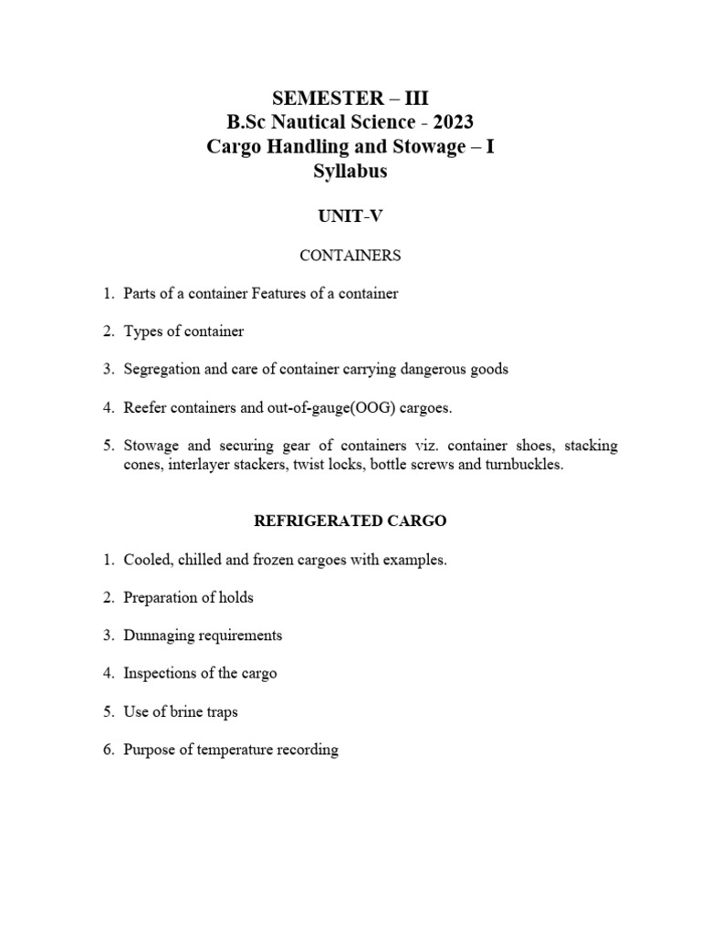 Chs Unit V Pdf Crane Machine Cargo