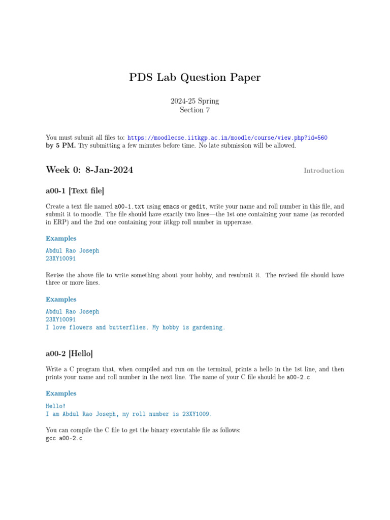 Pds Lab Questions 2024S | Download Free PDF | Function (Mathematics) | Computer Programming