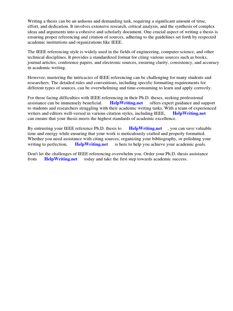 Ieee Reference PHD Thesis | PDF | Citation | Thesis