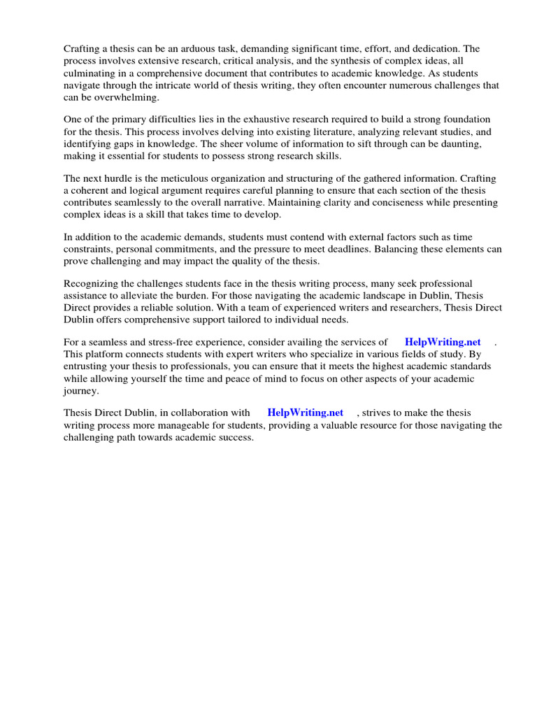 Thesis Direct Dublin | PDF | Thesis | Web 2.0 Thesis Direct Dublin | PDF | Thesis | Web 2.0