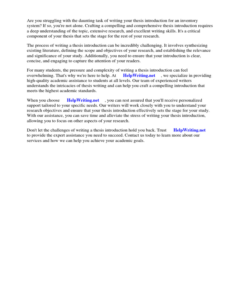 Sample Thesis Introduction Inventory System | PDF
