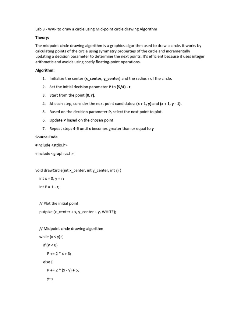 lab report 3, computer graphics BCA 5th sem | PDF