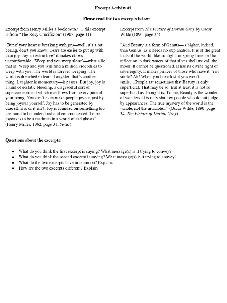 Analyzing Literary and Political Excerpts | PDF | Rhetoric