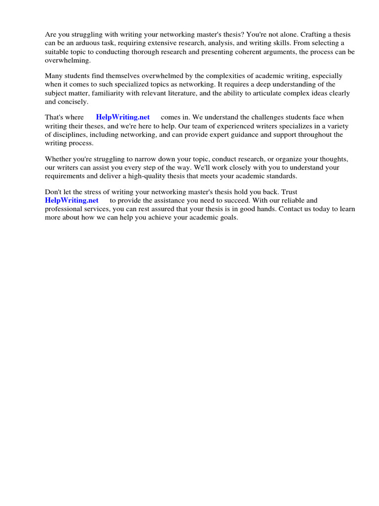 Networking Masters Thesis Topics | Download Free PDF | Thesis | Machine Learning