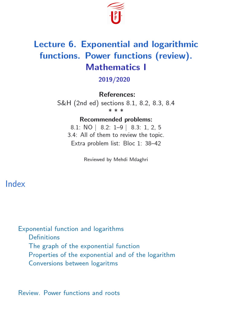 Guia6 m1 19 en | PDF | Function (Mathematics) | Exponential Function