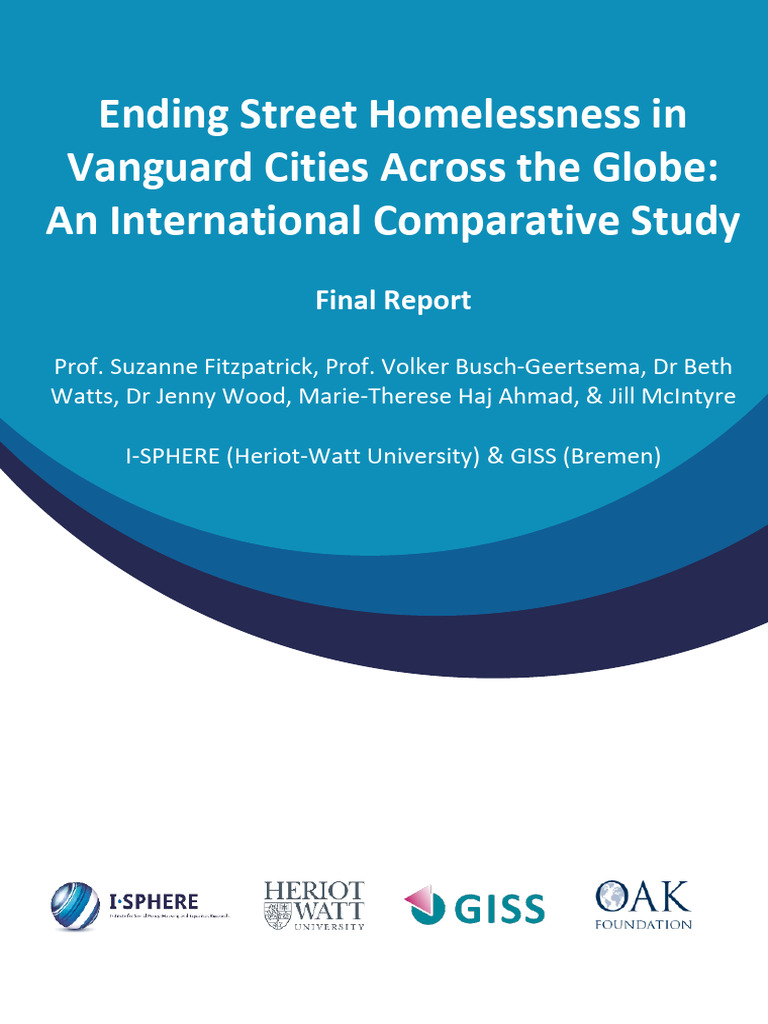 Final Report Ending Street Homelessness in Vanguard Cities | PDF | Homelessness | Affordable Housing