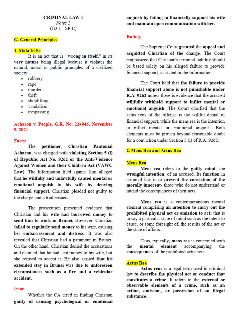 Lenity Rule in Criminal Law Explained | PDF | Mens Rea | Criminal Law