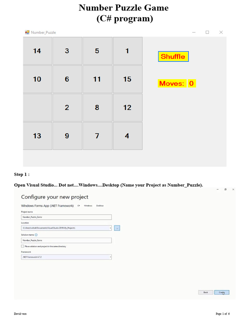 Number Puzzle Game C Program Pdf C Sharp Programming Language Computer Science
