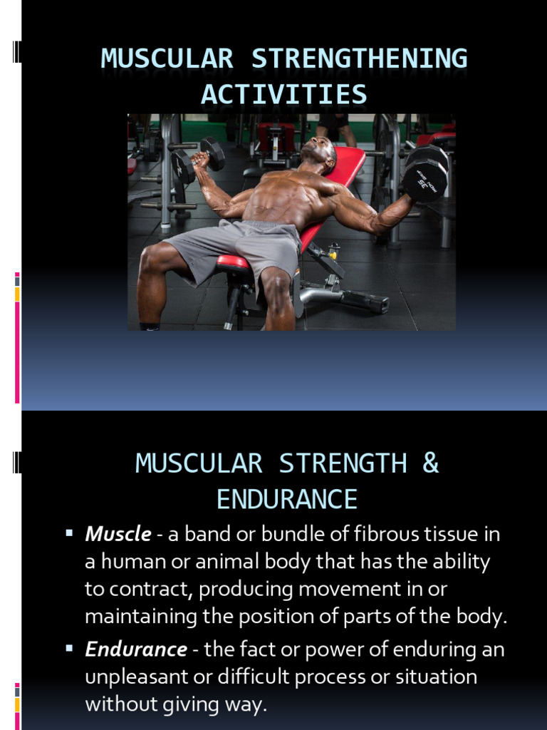 Pe Lesson 4 | PDF | Weight Training | Muscle Contraction