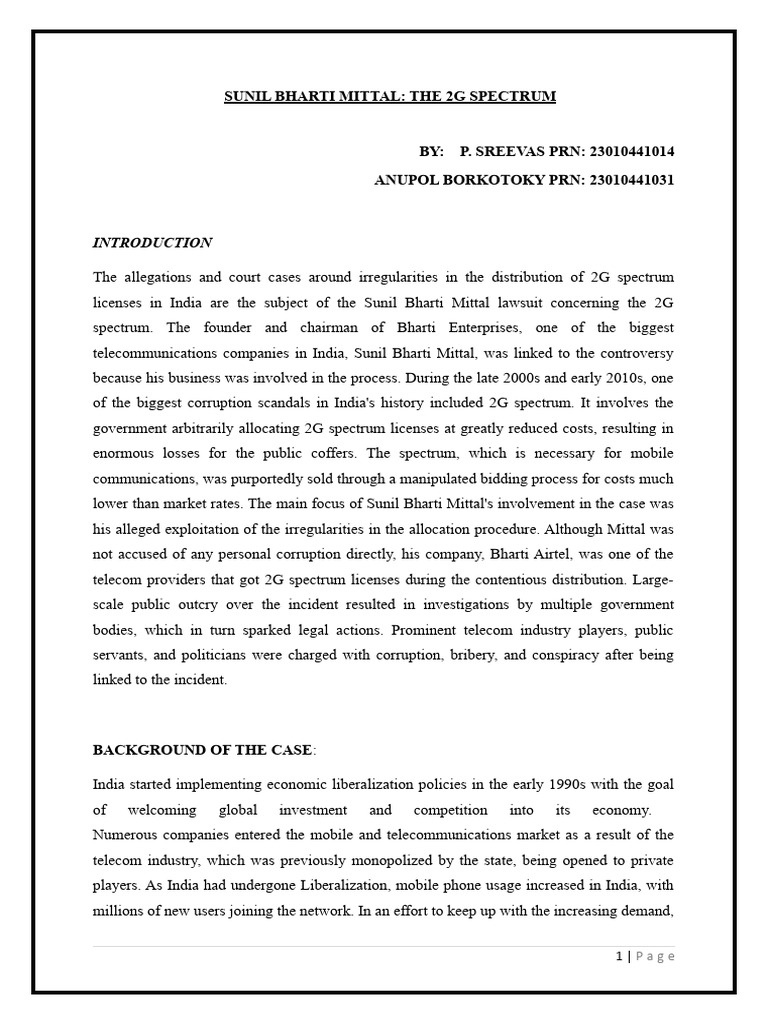 2g Spectrum | PDF | Prosecutor | Evidence (Law)