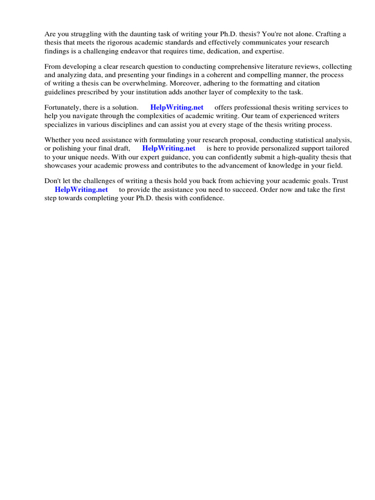 Du PHD Thesis | PDF | Thesis | Methodology