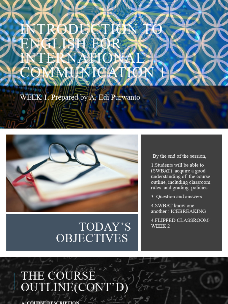 Introduction To English For International Communication 1 Week 1 | PDF | Language Arts ...
