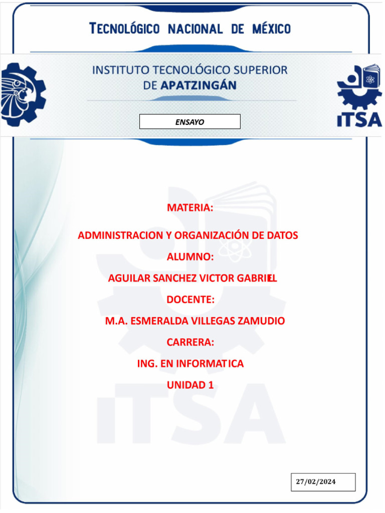 Ev - U1 - MAPA CONCEPTUAL | PDF