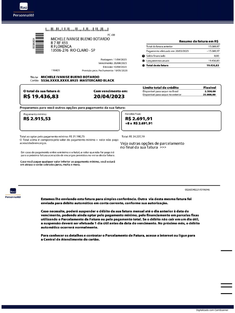 Credit Card Statement | PDF