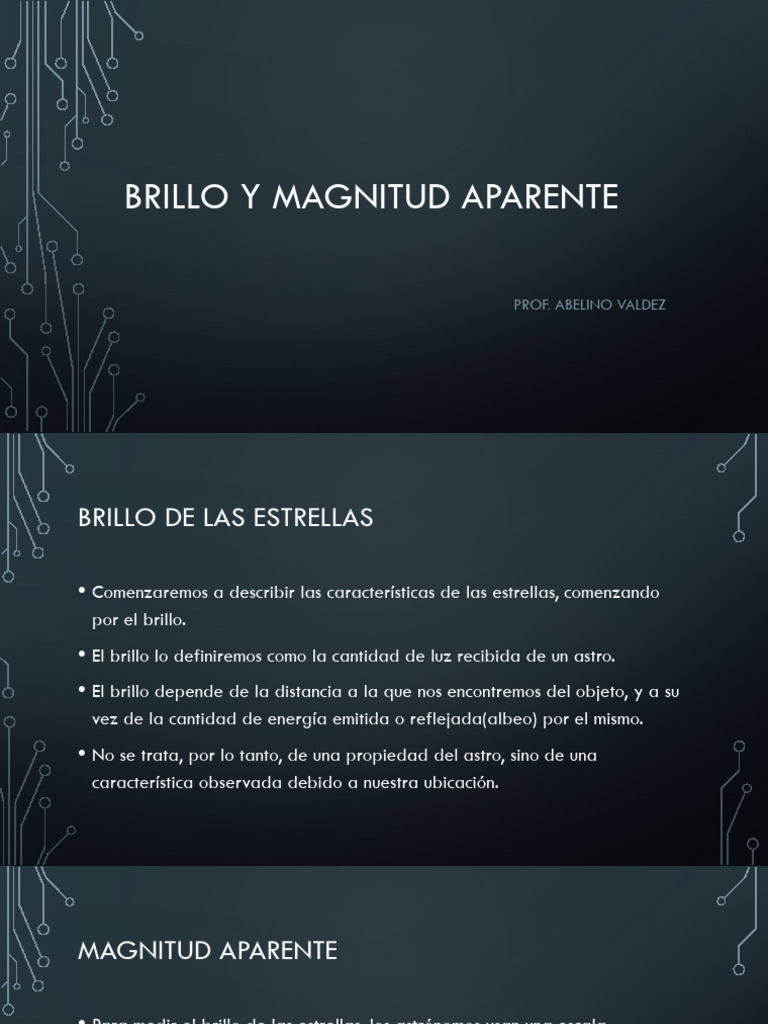 Brillo y Magnitud Aparente - LIGHT | PDF