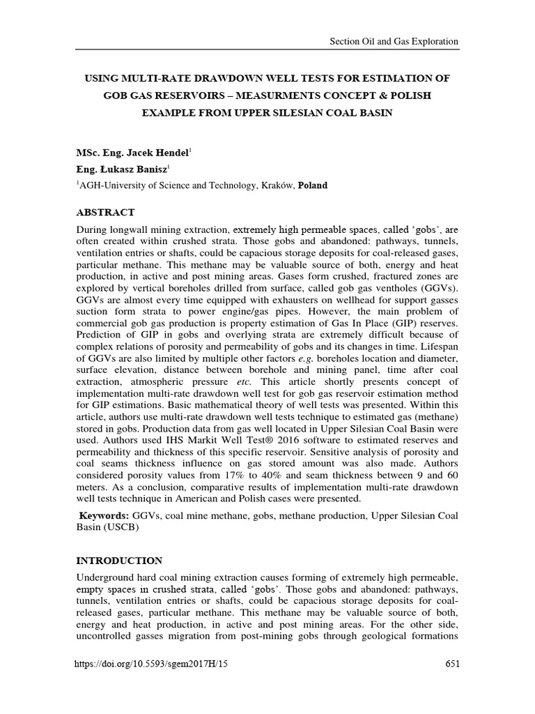 Using Multi-Rate Drawdown Well | PDF | Coalbed Methane | Methane