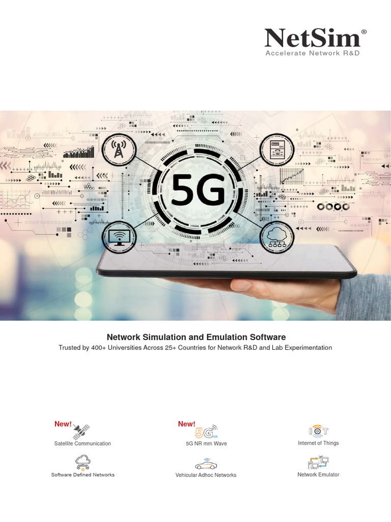 NetSim-v12.1-Education-Brochure | PDF | Computer Network | Wireless Ad Hoc Network