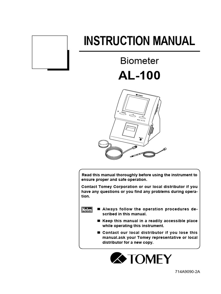 Tomey A Scan | PDF | Electrical Connector | Ac Power Plugs And Sockets