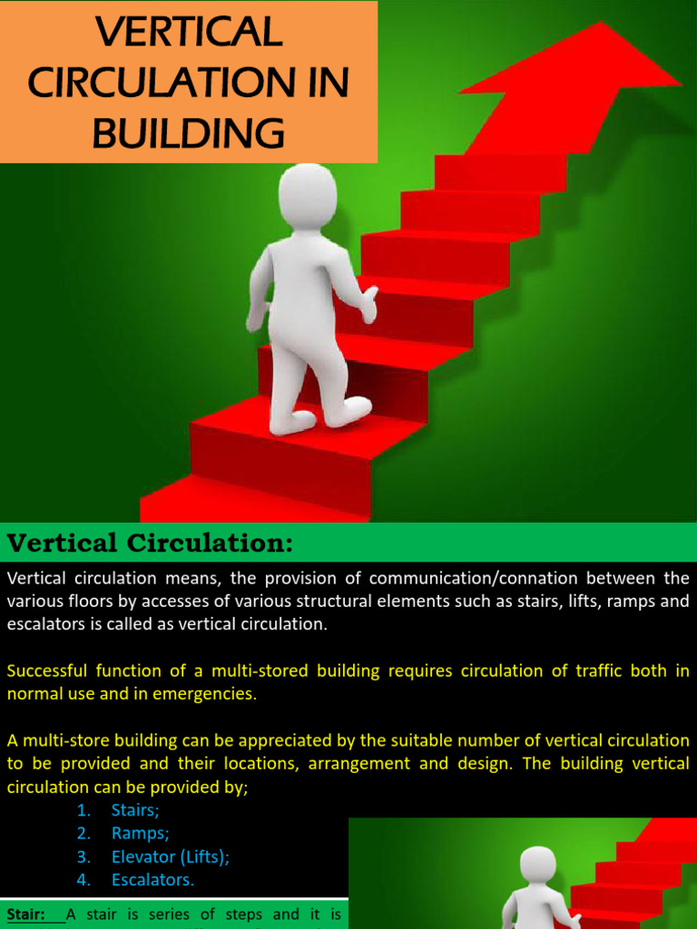 Vertical Circulation in Buildings | PDF | Stairs | Elevator